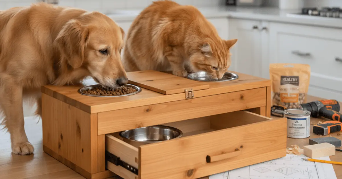 Build a Pet Feeding Station: A DIY Guide