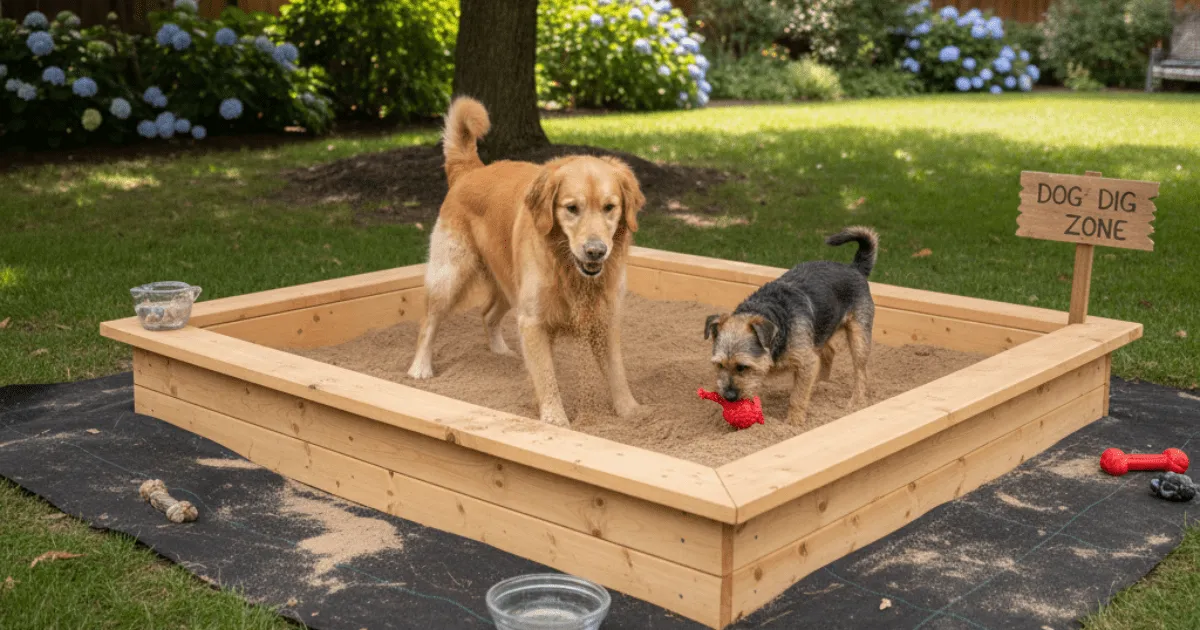 Build a Backyard Digging Pit for Dogs That They’ll Love
